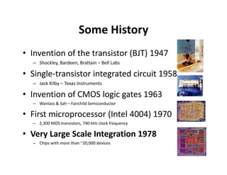 VLSI introduction and Basics chapter 1 class | PPT