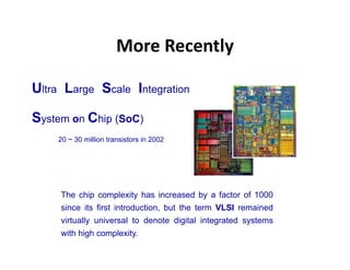 VLSI introduction and Basics chapter 1 class | PPT