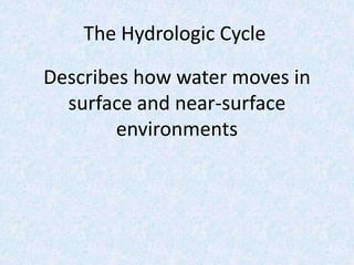 Water Chapter 1 Fetter - Applied Hydrogeology | PPT