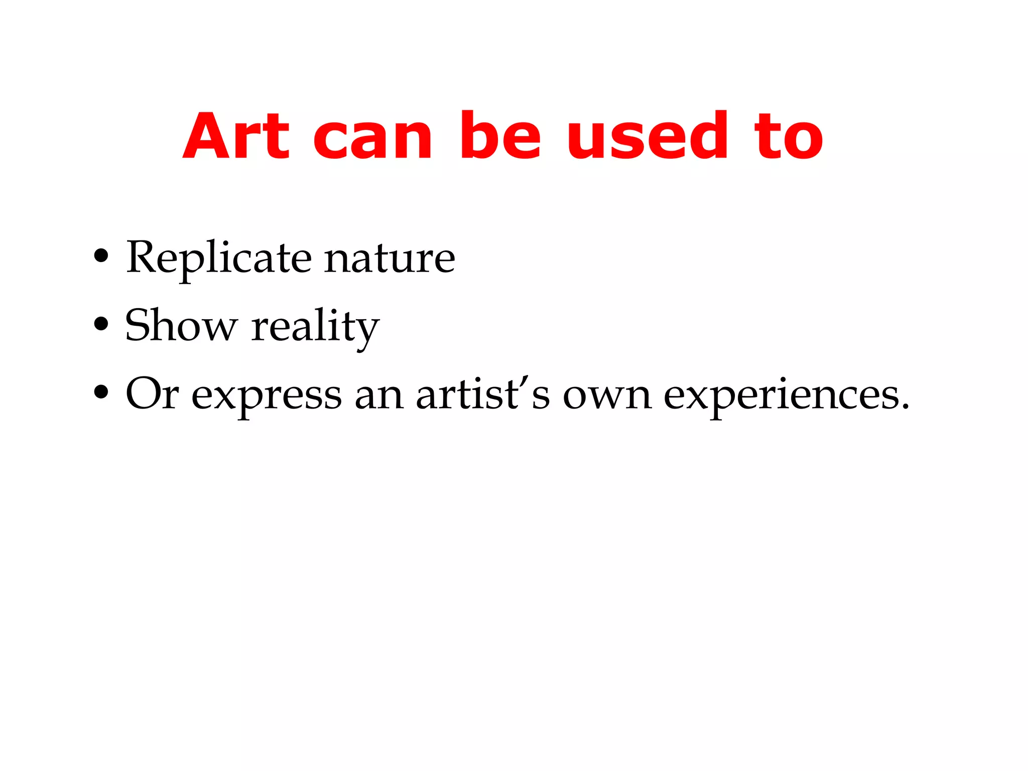 Chapter 1, What Is Art | PPT