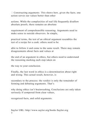 Chapter 1 What Is Business Ethics from The Business Ethics W.docx