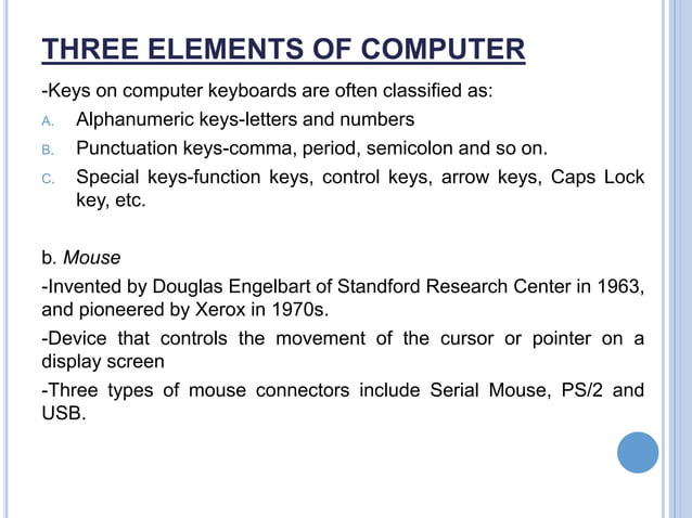 What is a Computer? | PPTX | Computer Peripherals | Computing