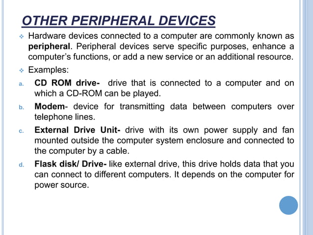 What is a Computer? | PPTX | Computer Peripherals | Computing