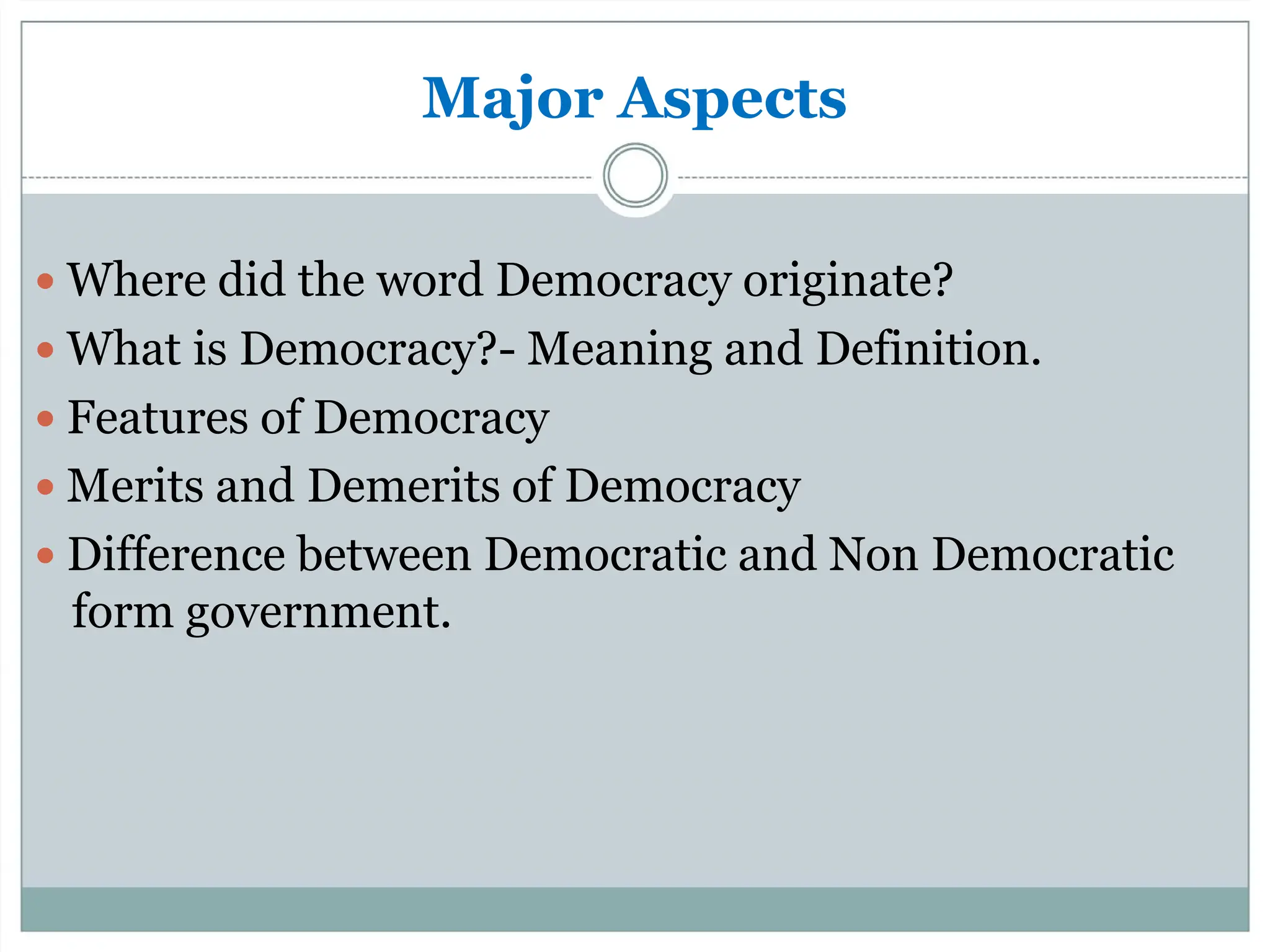 Chapter 1 What is Democracy Why Democracy.ppt | Civic affairs | Politics