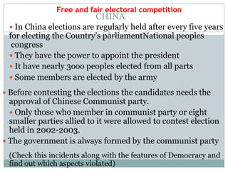 Chapter 1 What is Democracy Why Democracy.ppt | Civic affairs | Politics