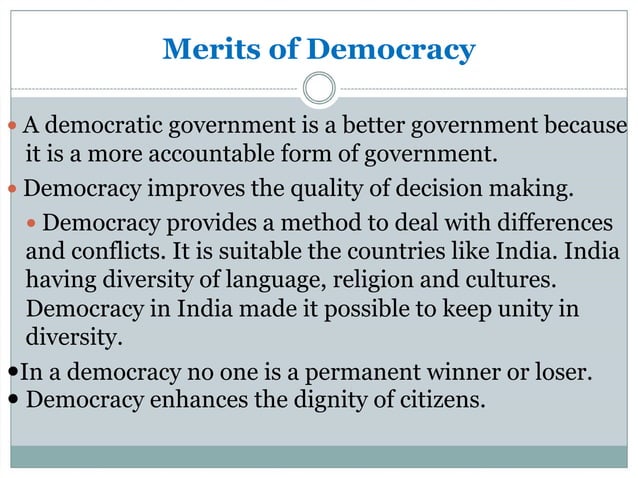 Chapter 1 What is Democracy Why Democracy.ppt | Civic affairs | Politics