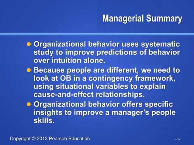 Chapter 1 what is organizational behavior | PPTX