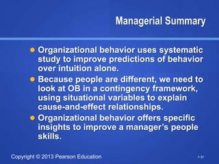 Chapter 1 what is organizational behavior | PPT