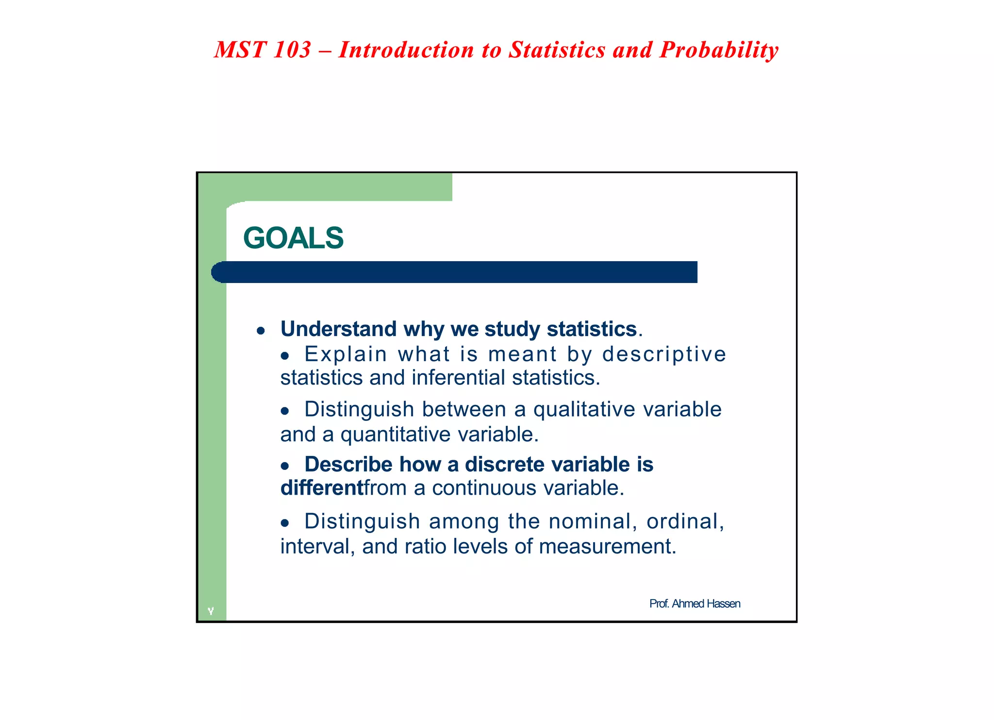 Chapter 1 what is statistics | PPSX
