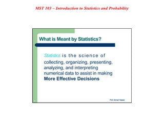 Chapter 1 what is statistics | PPSX