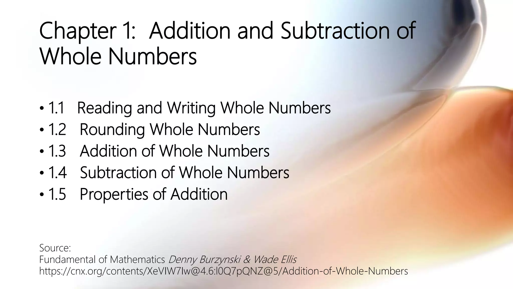 C1: Whole Numbers | PPTX