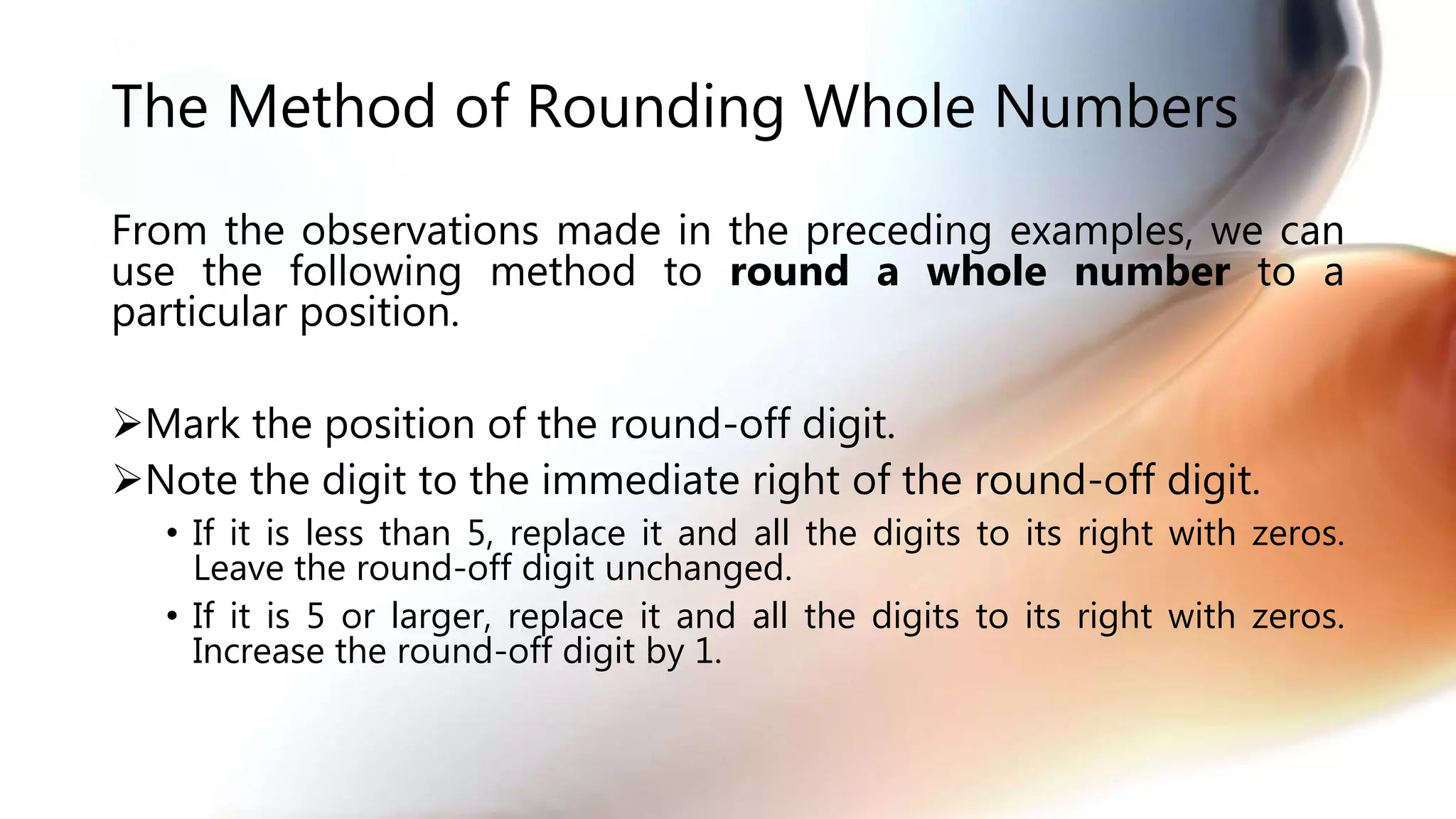 C1: Whole Numbers | PPT