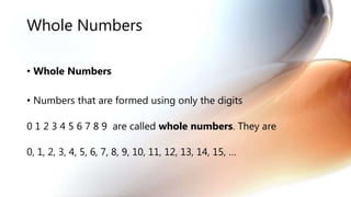C1: Whole Numbers | PPT