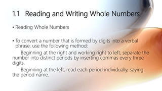 C1: Whole Numbers | PPT