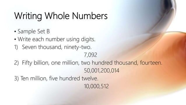 C1: Whole Numbers | PPT