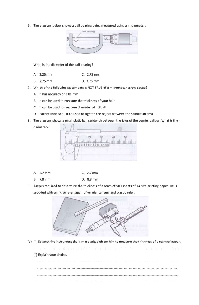 Chapter 1 worksheet | DOCX | Physics | Science