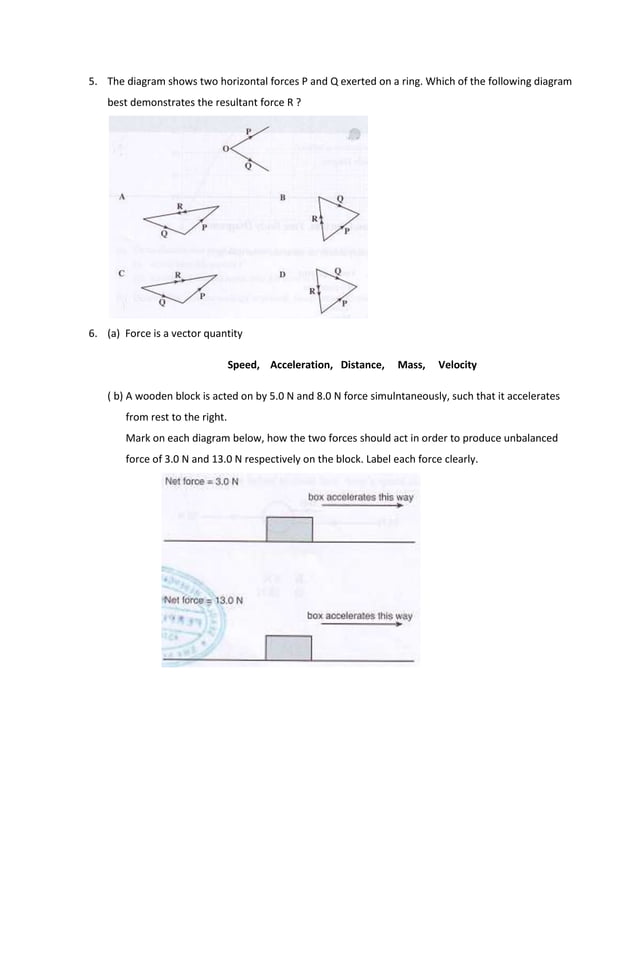 Chapter 1 worksheet | DOCX | Physics | Science