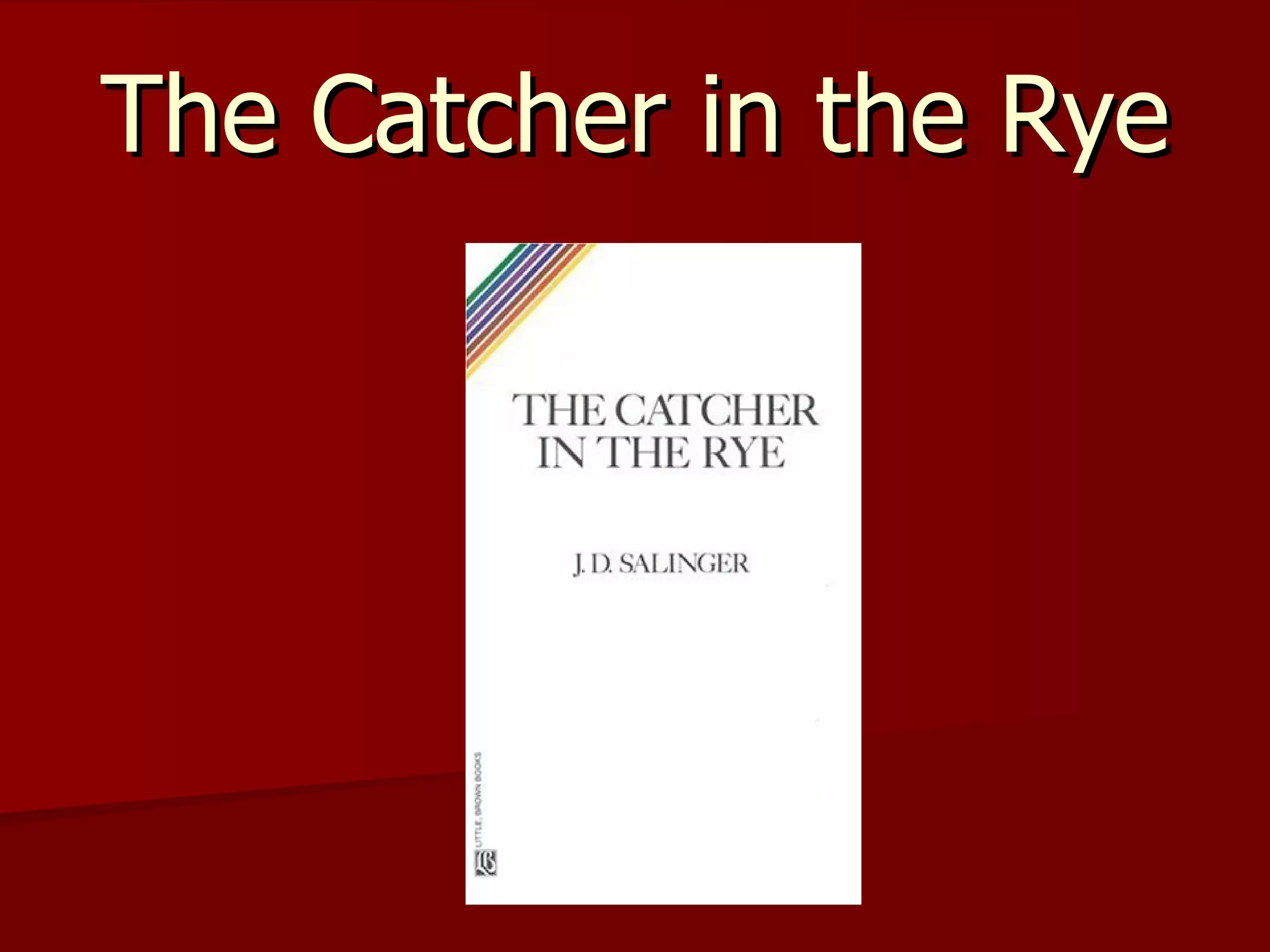 Catcher in the Rye Chapter 2 | PPT