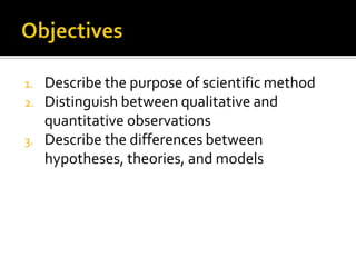 Chapter 2.1: Scientific Method | PPTX