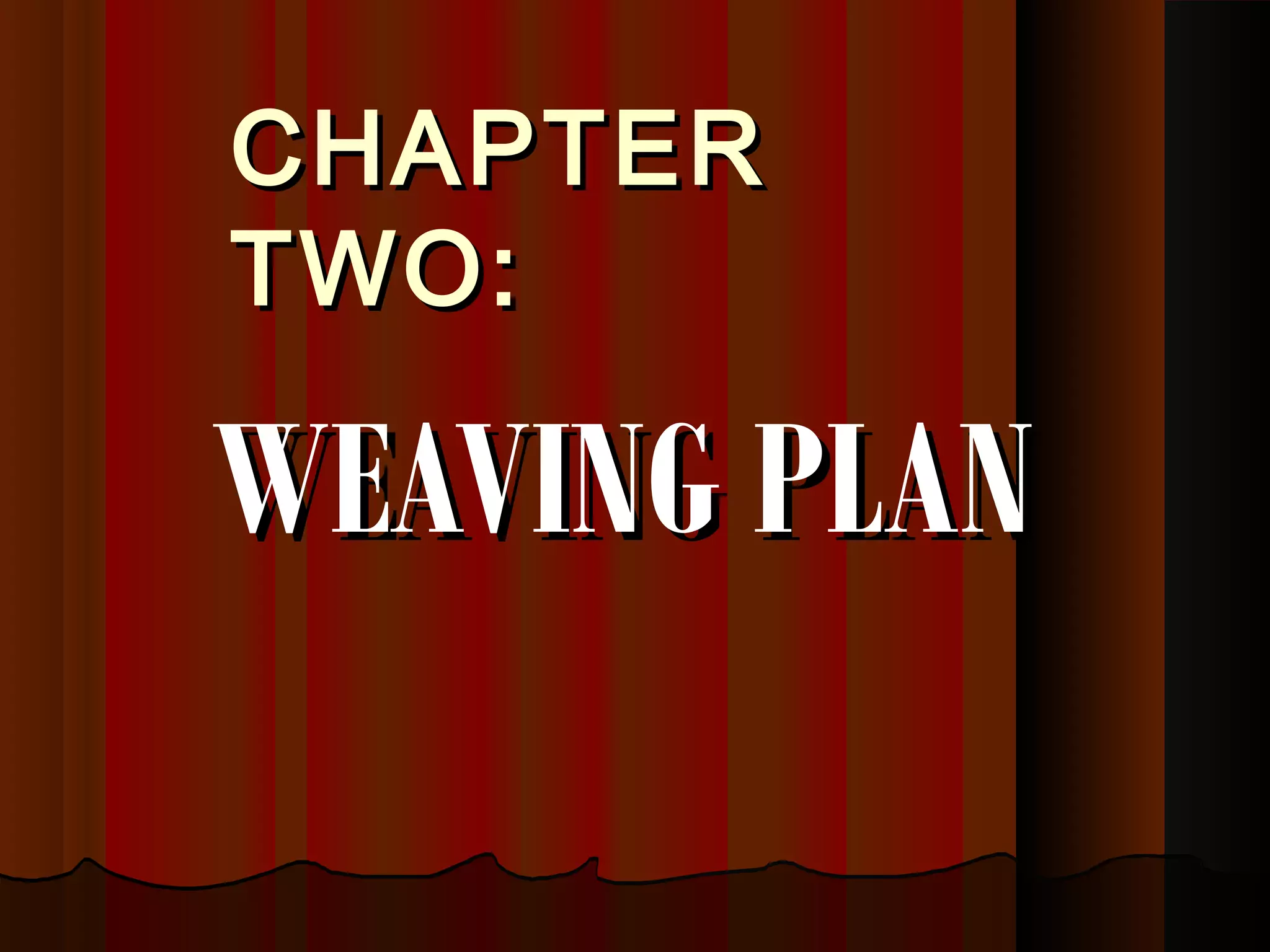 Woven Fabric Design: Weaving Plan | PPT