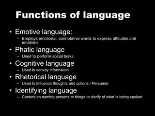 Chapter 2: Verbal Communication | PPT