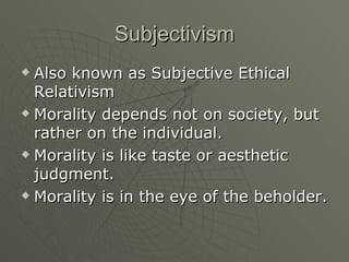 Chapter 2: Ethical Relativism | PPT