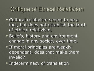 Ethical Relativism