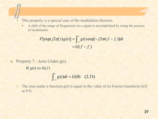 fourier representation of signal and systems | PDF