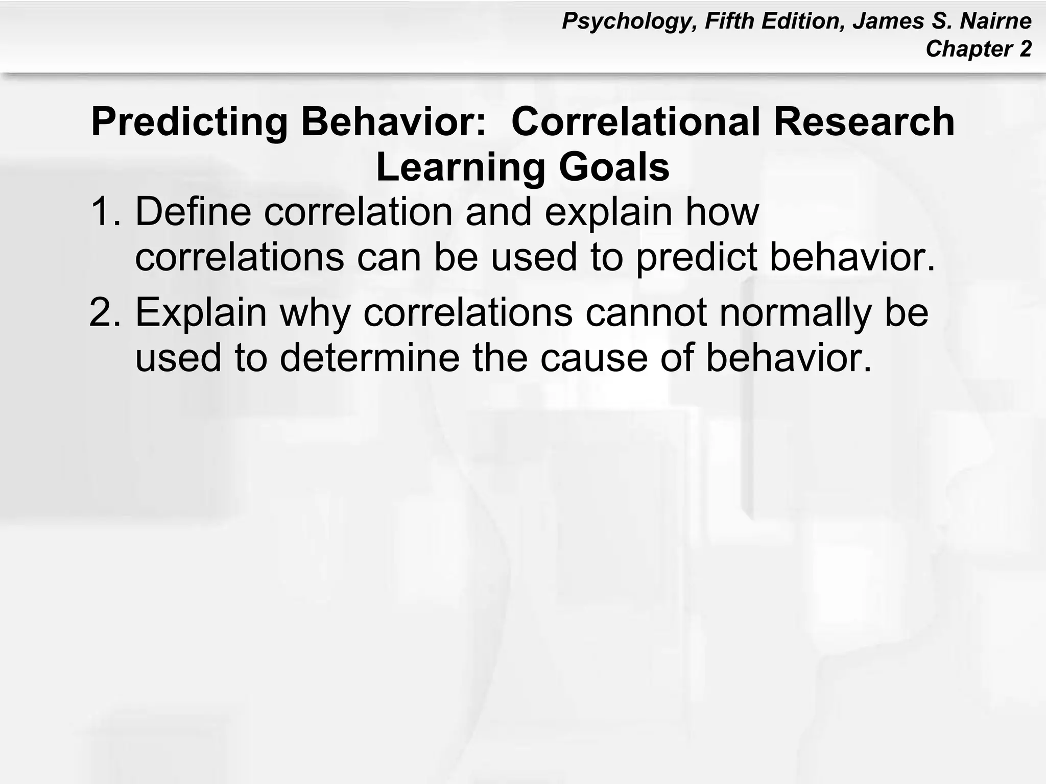 Psychology 101: Chapter2 | PPT