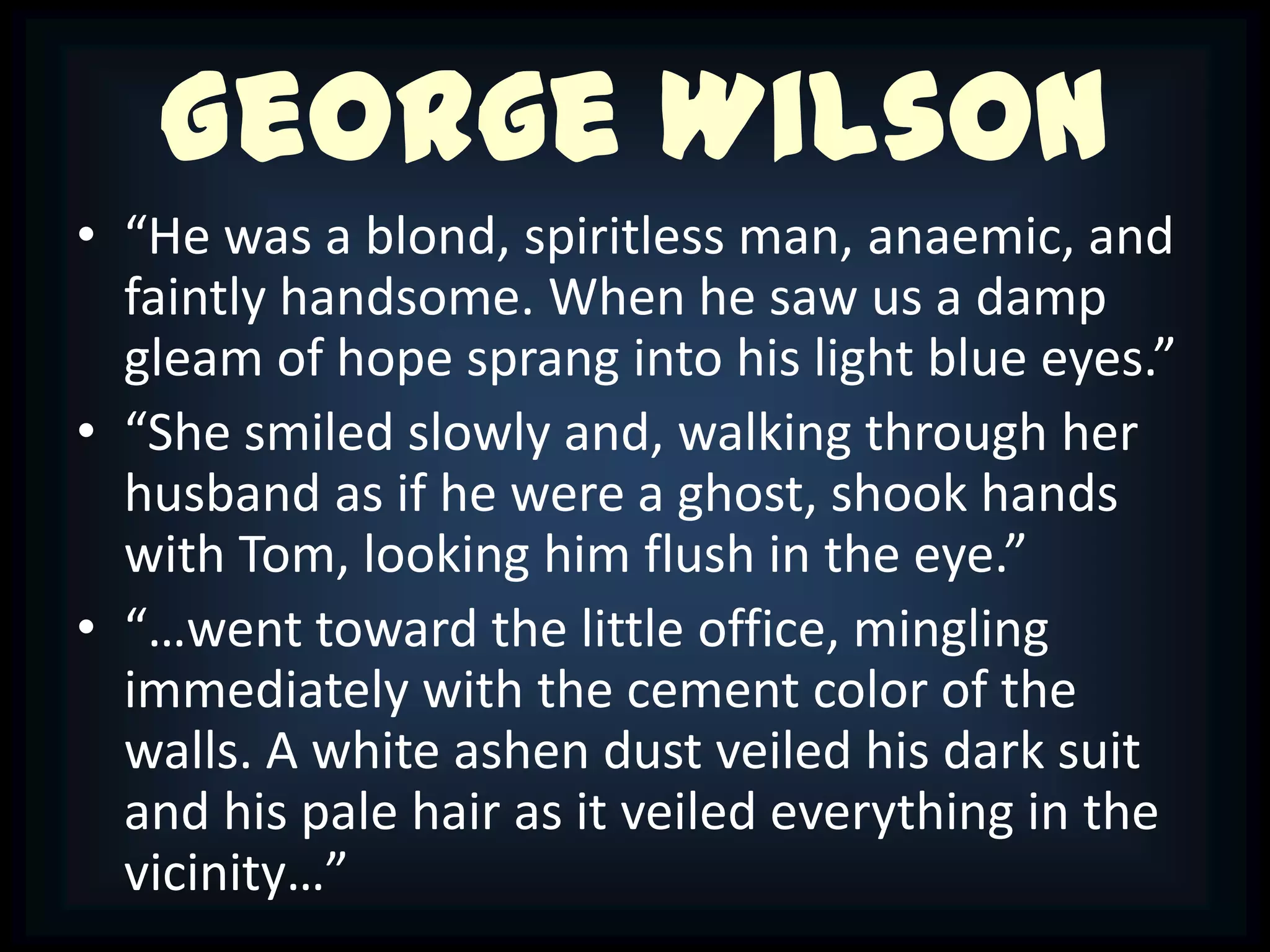 The Great Gatsby: Chapter 2 | PPTX