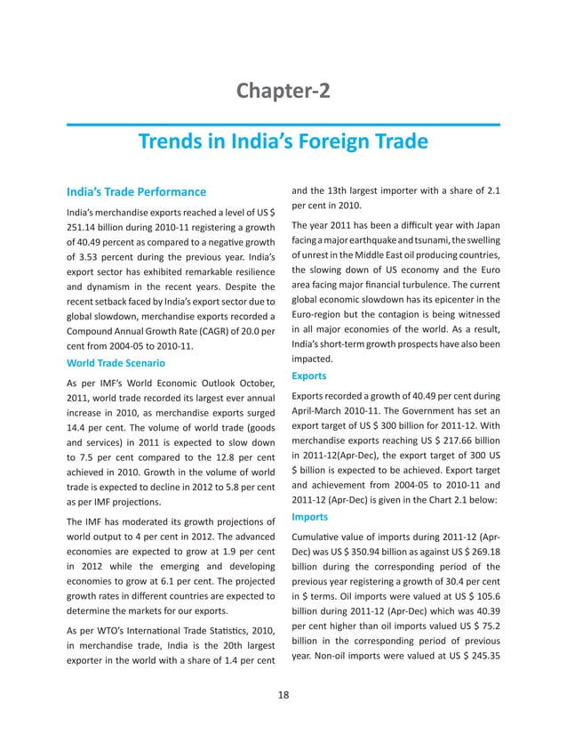 Trends in India's Foreign Trade | PDF | Commodities | Economy