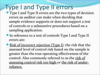 audit sampling notes | PPT