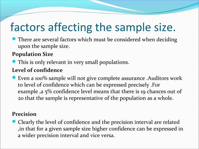 audit sampling notes | PPT | Business Accounting & Finance | Business
