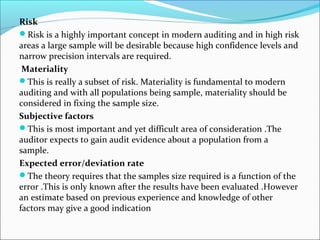audit sampling notes | PPT