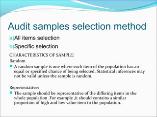 audit sampling notes | PPT