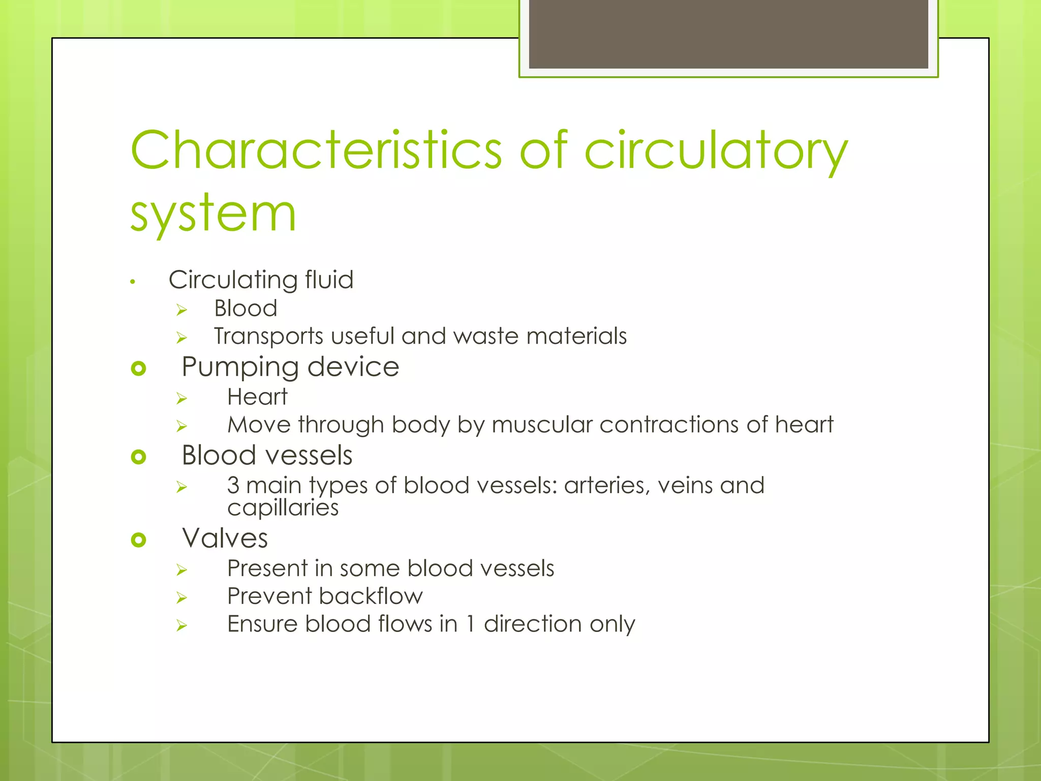 Chapter 2 Blood Circulation & Transport | PPTX