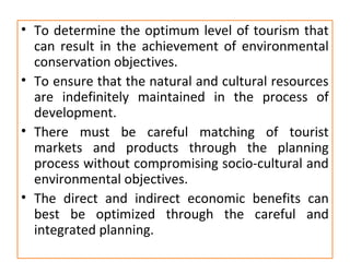 OVERVIEW OF TOURISM PLANNING AND DEVELOPMENT | PPT