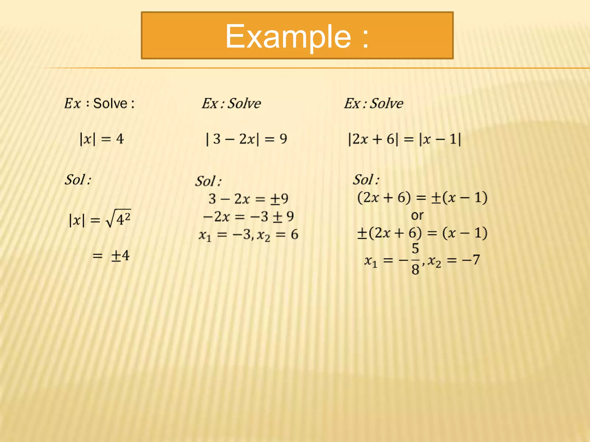 Chapter 2 : EQUATIONS AND INEQUALITIES | PPTX
