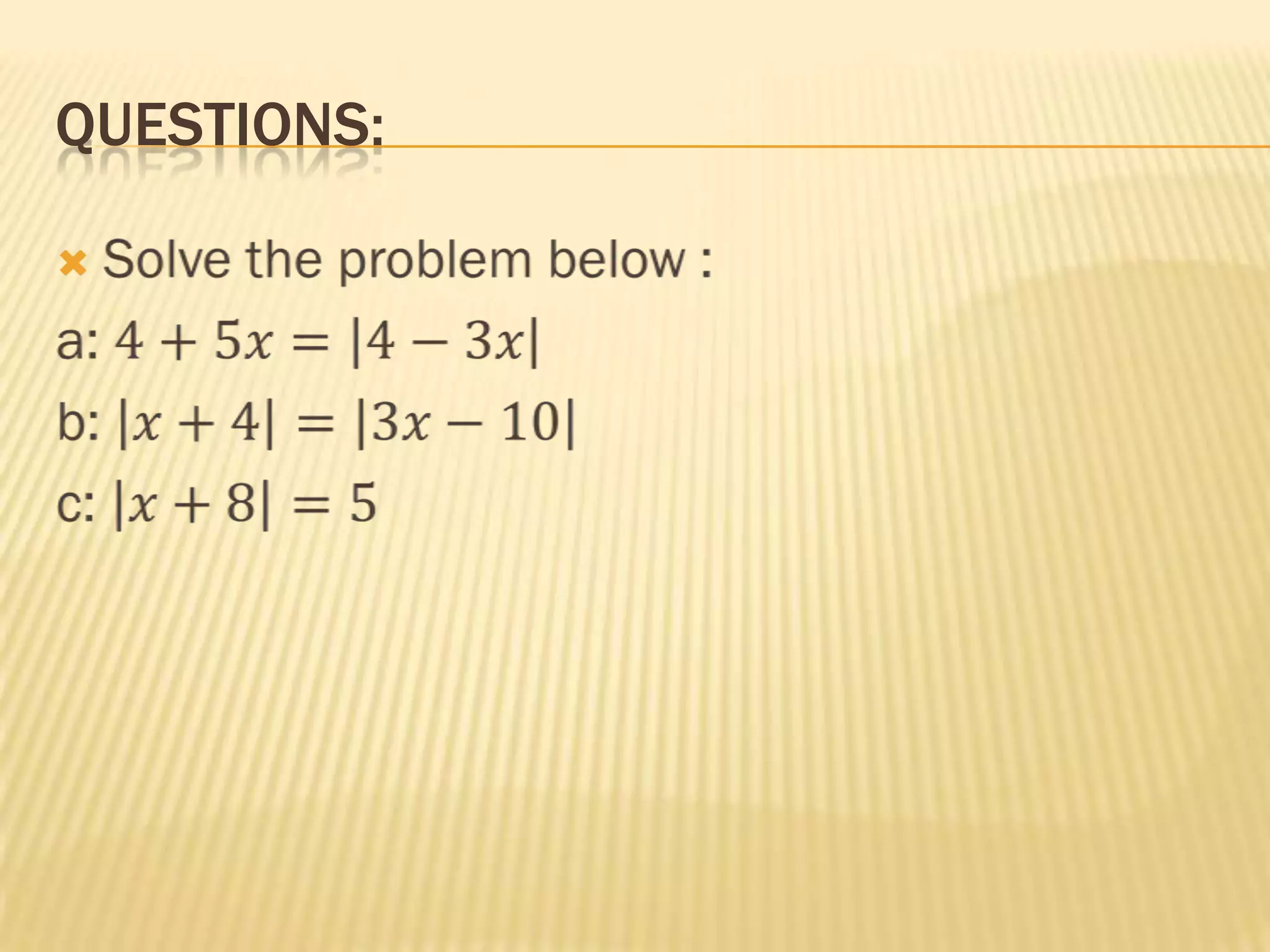 Chapter 2 : EQUATIONS AND INEQUALITIES | PPTX
