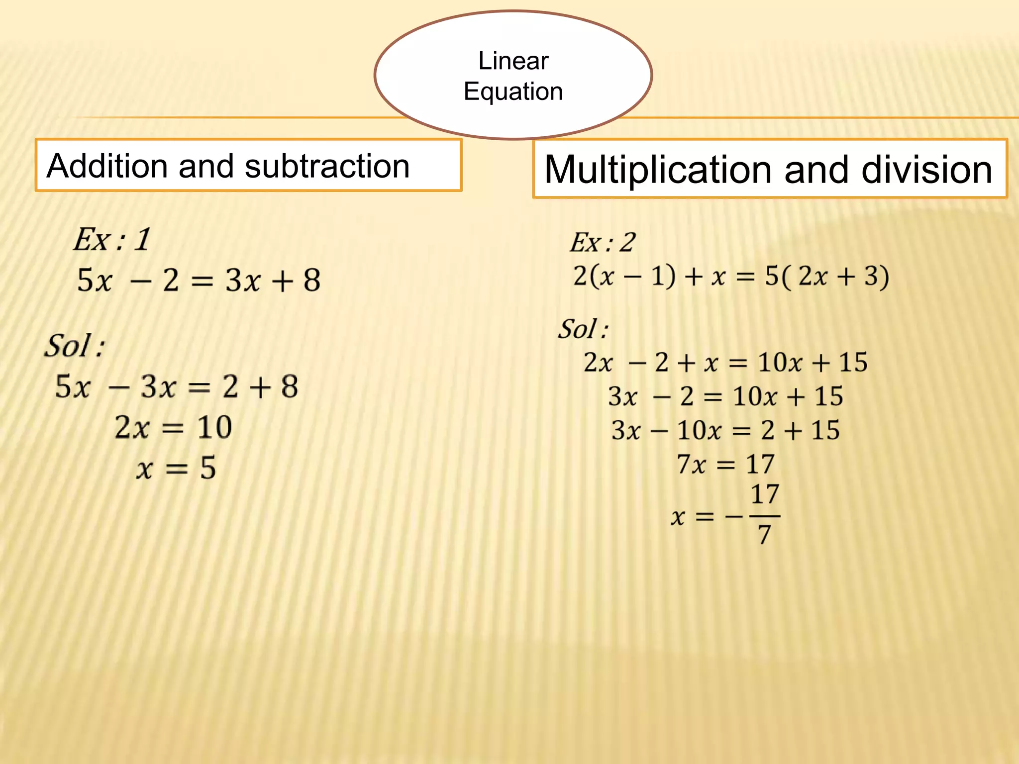 Chapter 2 : EQUATIONS AND INEQUALITIES | PPTX