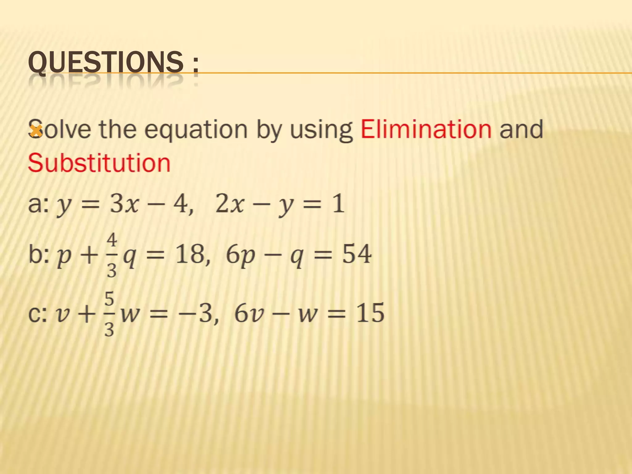 Chapter 2 : EQUATIONS AND INEQUALITIES | PPTX