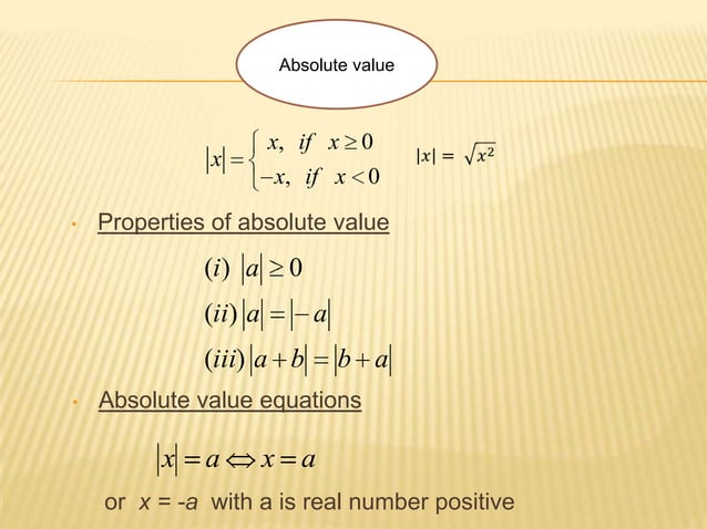 Chapter 2 : EQUATIONS AND INEQUALITIES | PPTX | Physics | Science