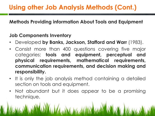 Chapter 2. job analysis and evaluation (1) | PPTX