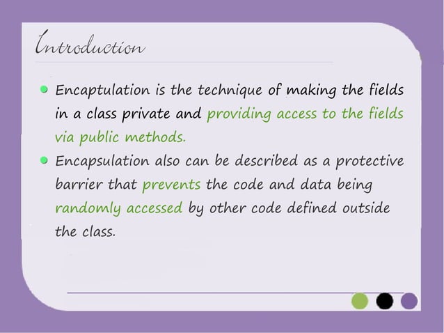 Chapter2 Encapsulation (Java) | PDF | Programming Languages | Computing
