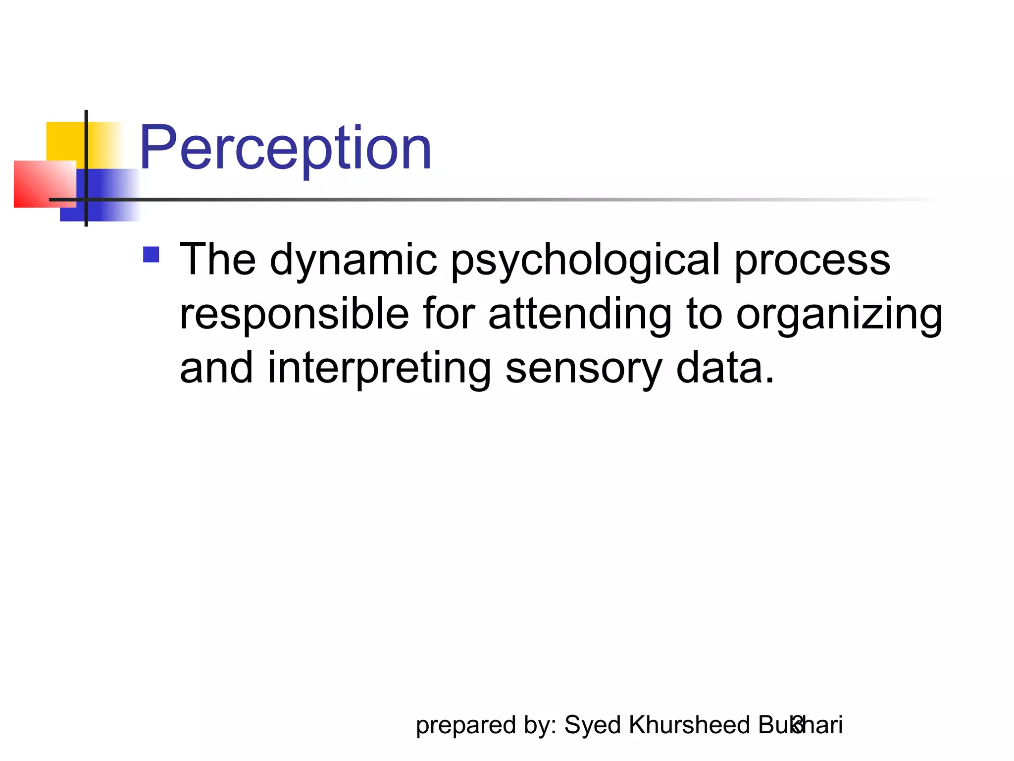 Chapter #2 COMMUNICATION AND PERCEPTION | PPT