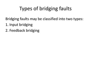 faults in digital systems | PPTX
