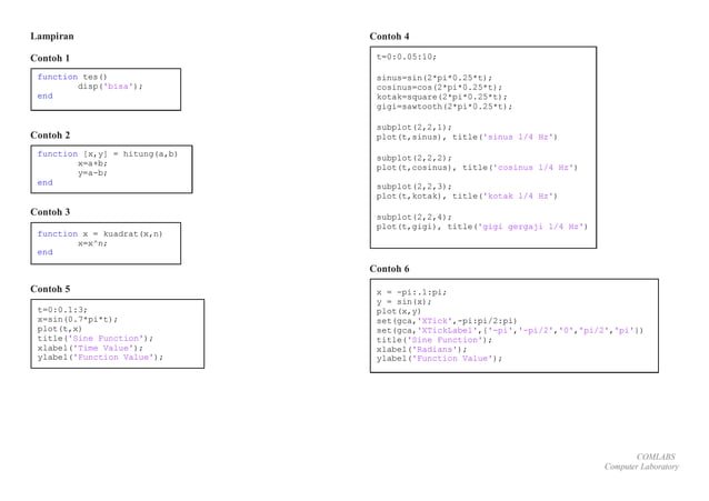 Matlab Tutorial Chapter 2 | PPT