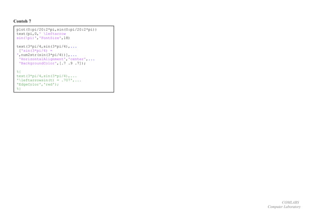 Matlab Tutorial Chapter 2 | PDF