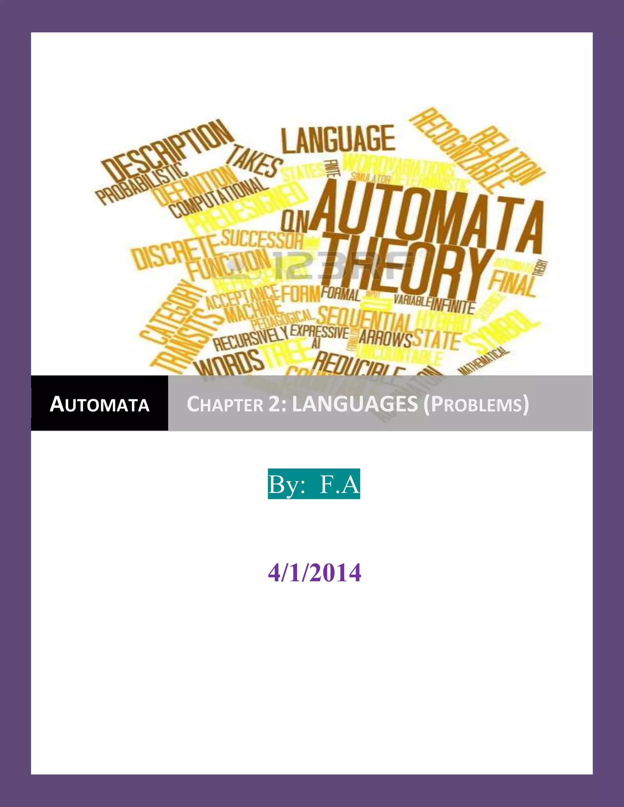 Introduction To Computer Theory Automata Theory 2nd Edition By Denial Ia Cohen Chapter 2
