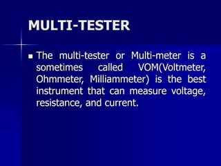 Electronic Multi-Tester | PPTX